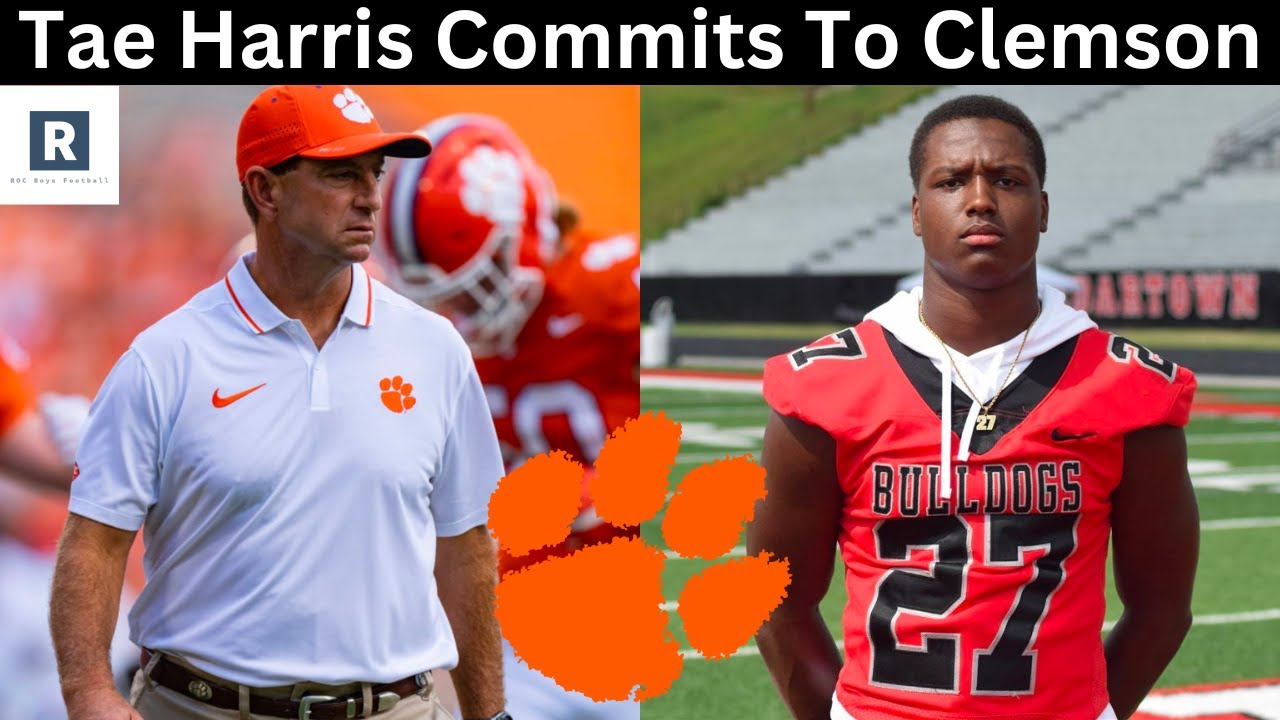Tae Harris Commits To Clemson | Clemson Football Recruiting News - YouTube