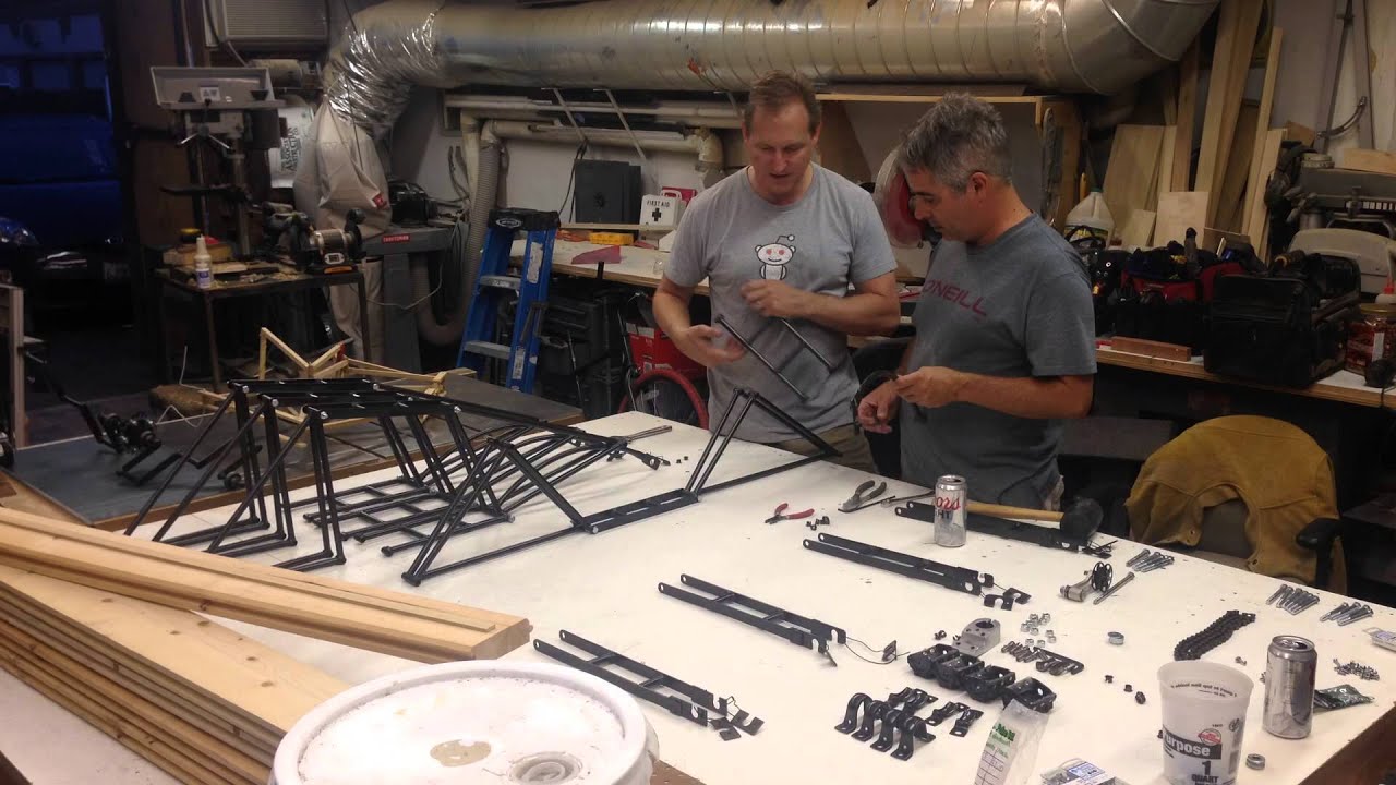 Strandbeest Bike assembly - building the legs (part 2 of 2) - YouTube