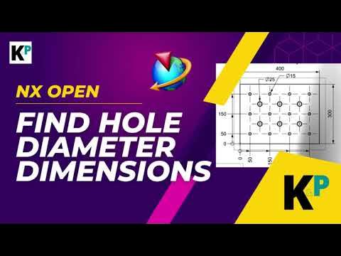 Find Hole Dimensions | UF_OBJ_cycle_objs_in_part | NX Open | Parametric Krish - YouTube