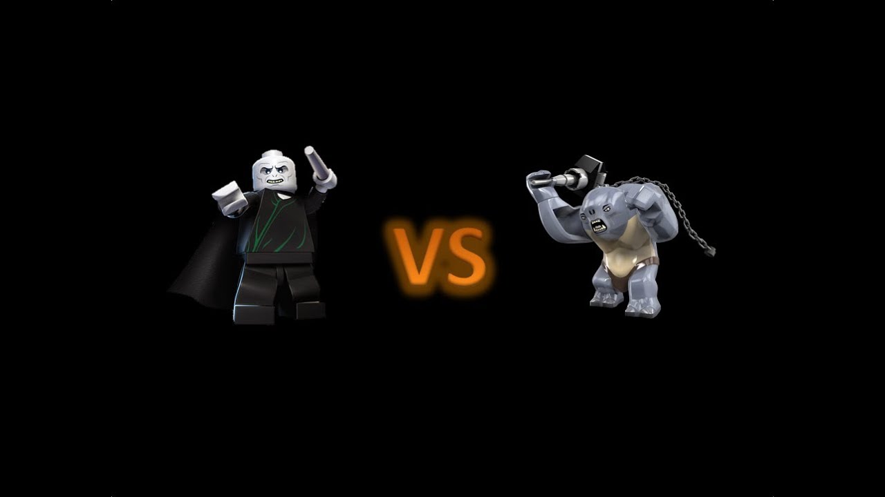 Lego Harry Potter Voldemort vs cave troll - YouTube