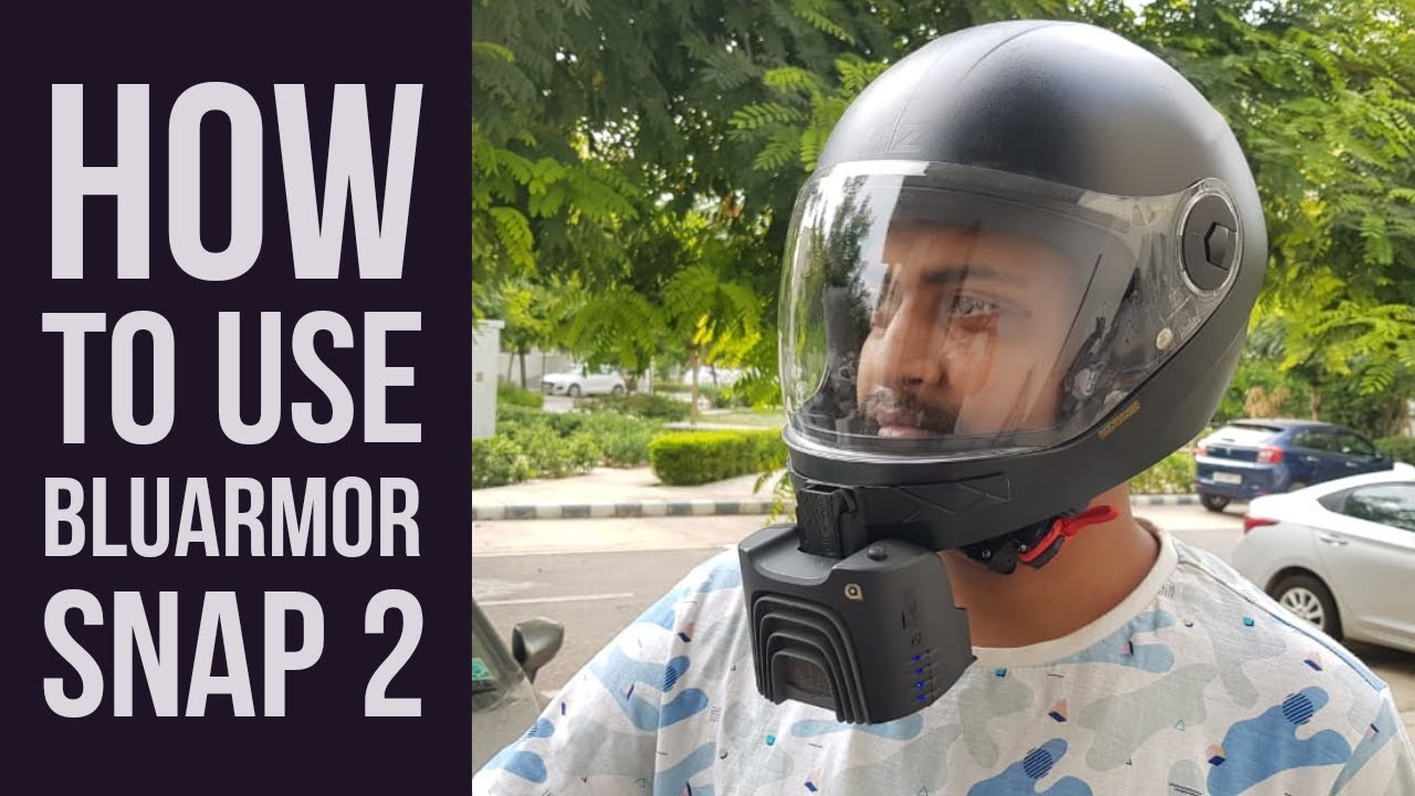 How to use Bluarmor BluSnap 2 || Helmet AC || Helmet Cooler || Bike AC ...