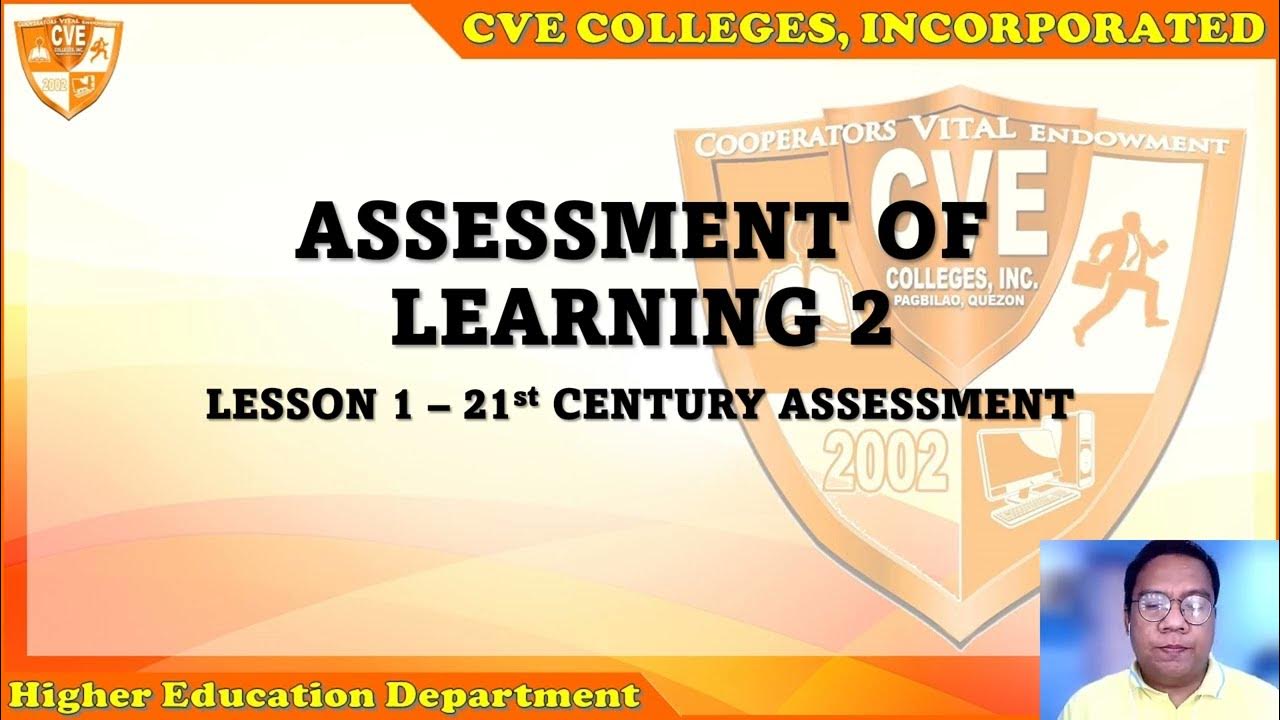 Lesson 1 - Assessment of Learning 2 - YouTube