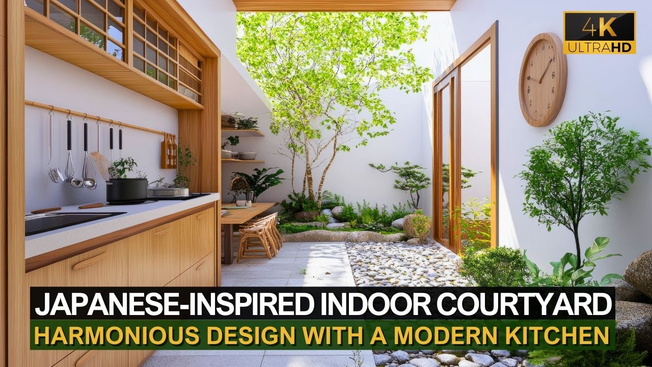 Harmonious Design: Japanese-Inspired Indoor Courtyard that Blends ...