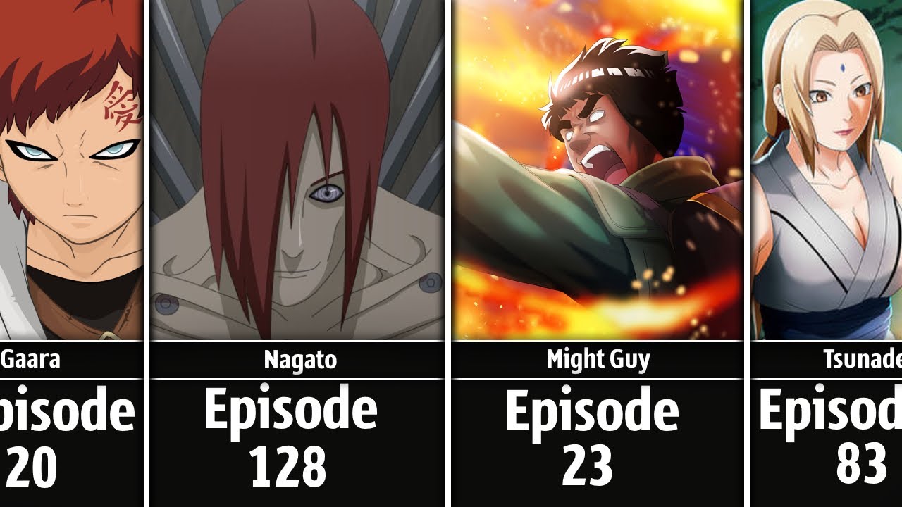 First Appearance of NARUTO Characters - YouTube