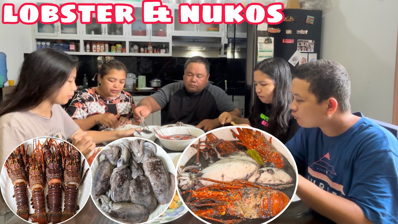 SINIGANG NA LOBSTER AT NUKOS PARA SA TANGHALIAN - YouTube