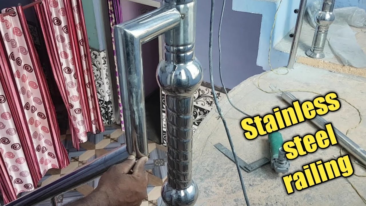 STAINLESS STEEL RAILING|| how to install stainless steel railing - YouTube
