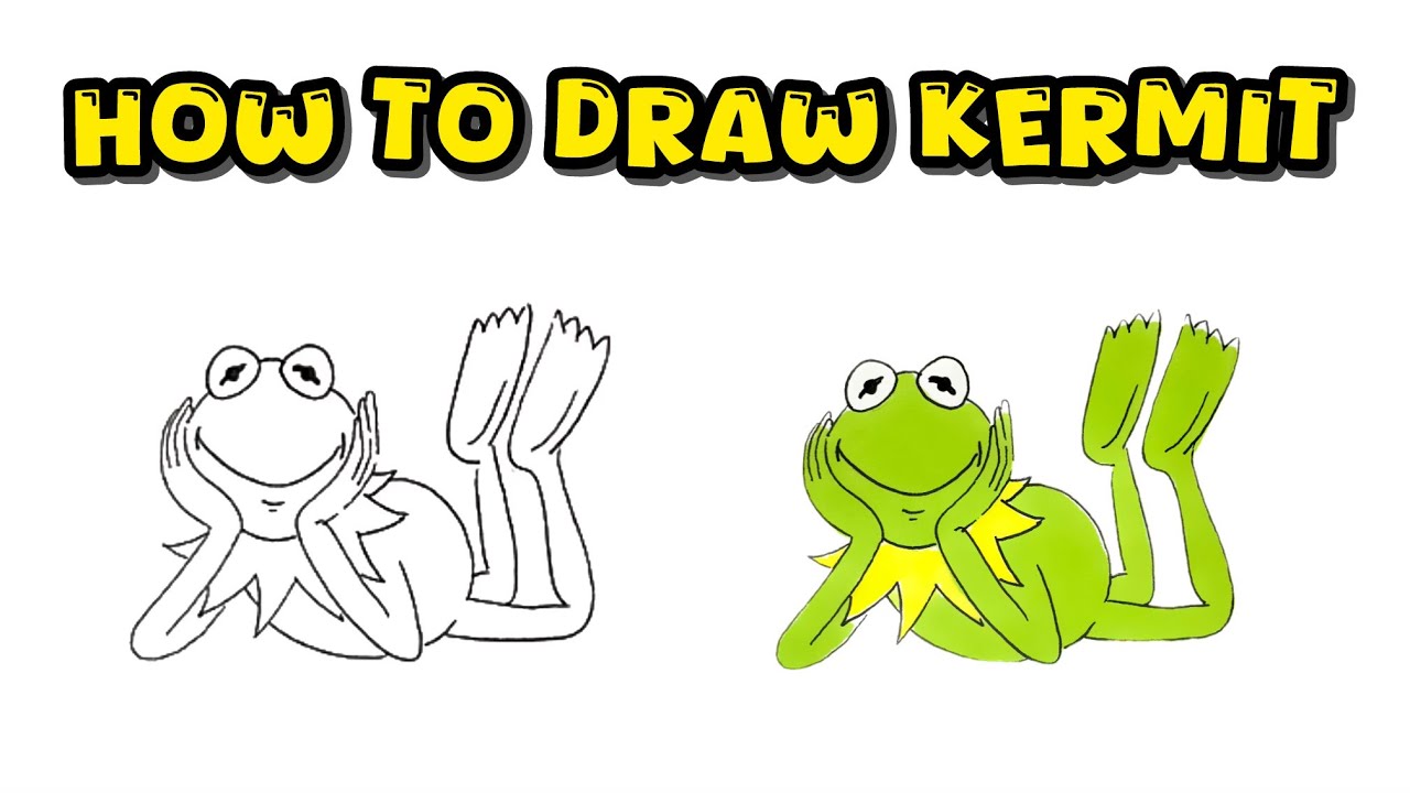 How To Draw Kermit The Frog Step By Step