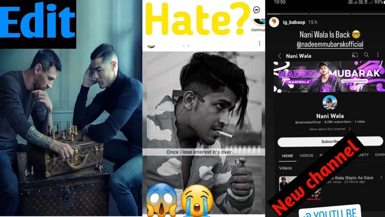 Thara bhai joginder goy angry 😠 😡 | Ronaldo vs Messi photo edit ...