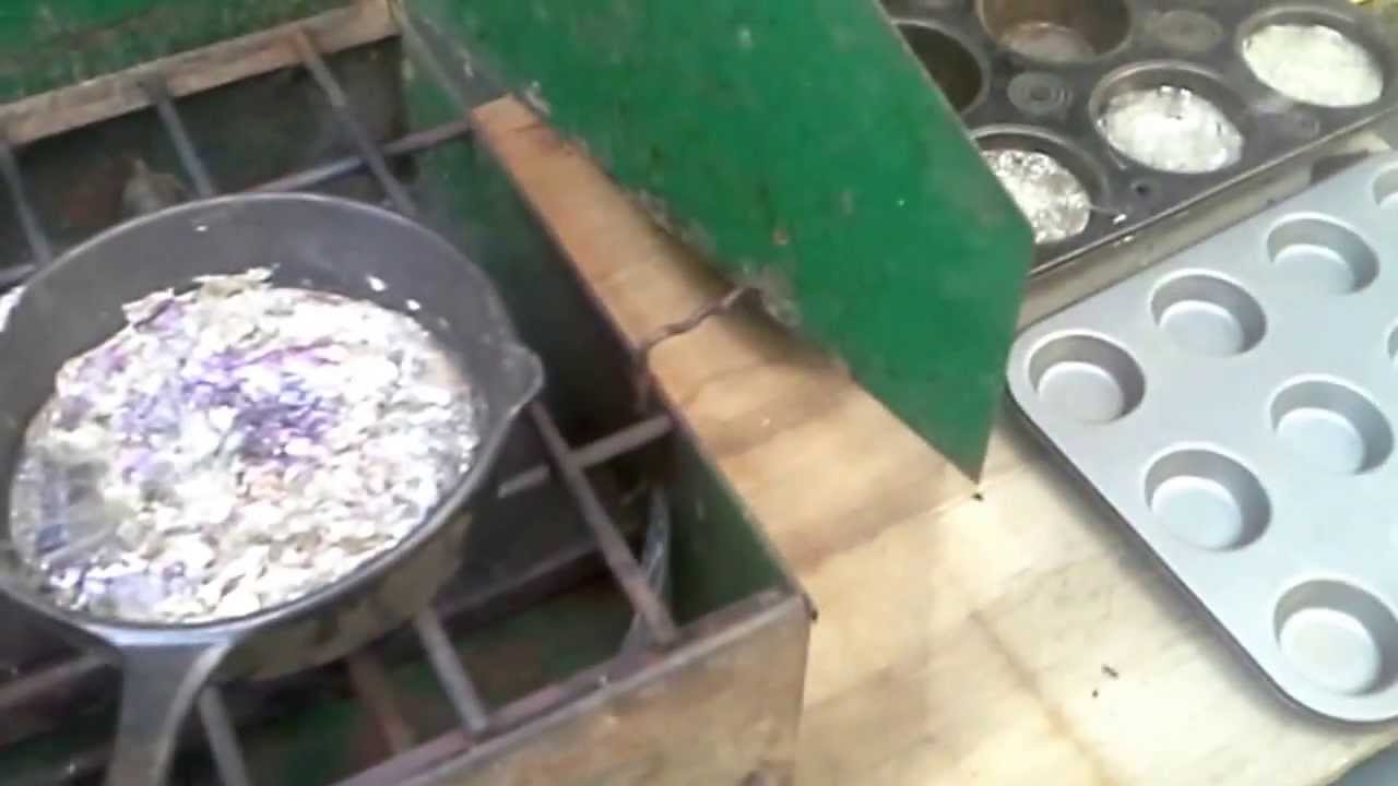 Muffin pan ingot mold - YouTube