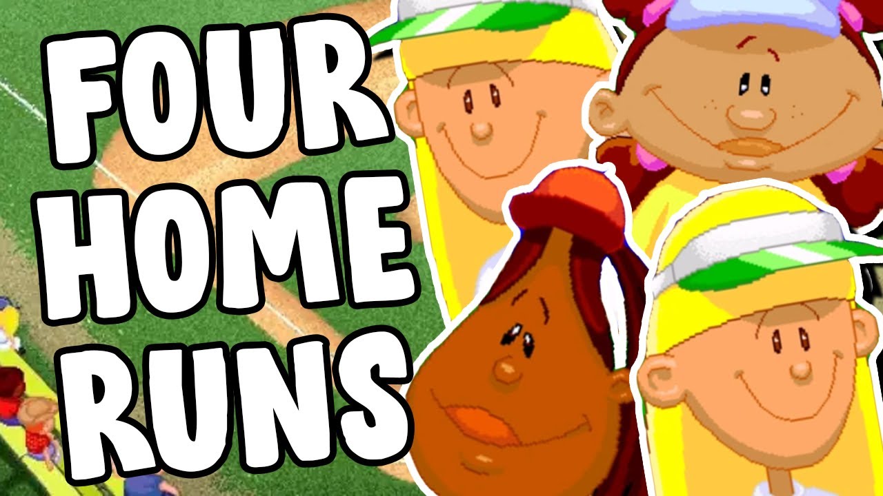 FOUR HOME RUNS | Backyard Baseball 1997 (12) - YouTube