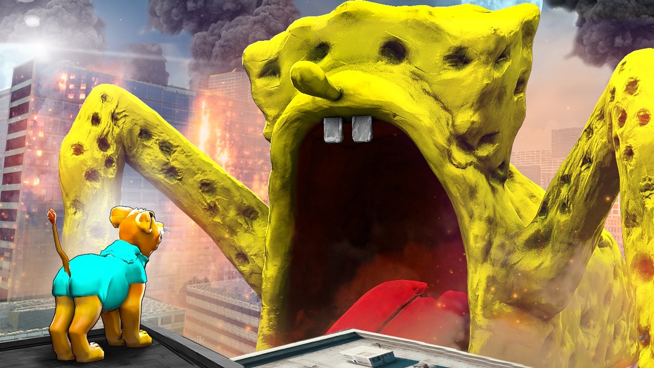 New SPONGEBOB EATER is DESTROYING my CITY... (Gmod Sandbox) - YouTube
