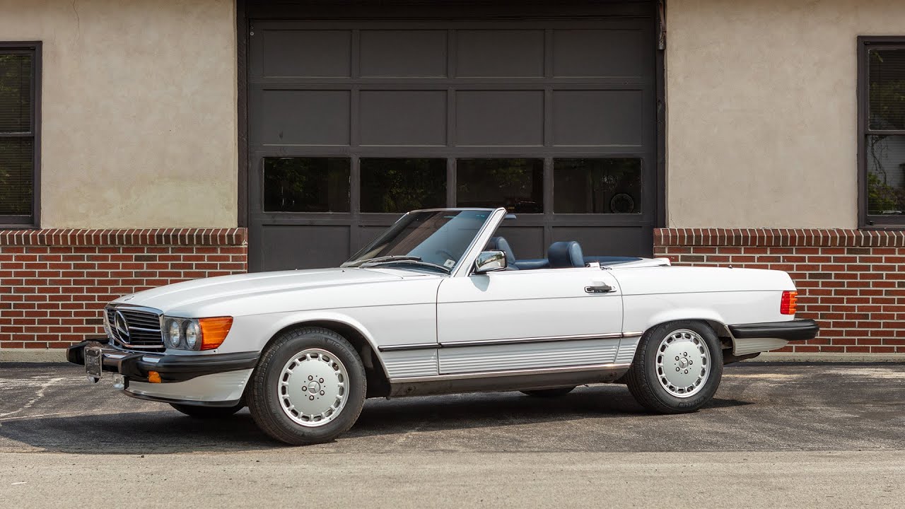 Reimel Motor Cars 1987 Arctic White Mercedes Benz 560SL Walkaround ...