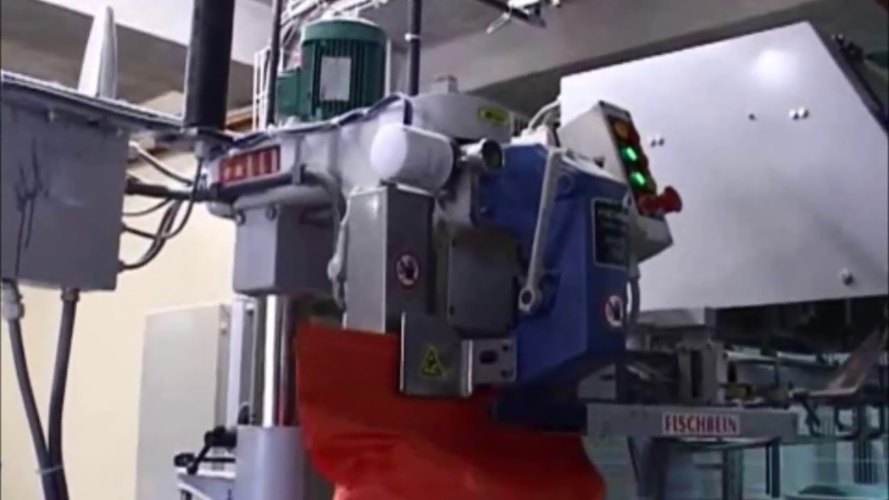 Fischbein 200 Bag Sewer with Infeed - YouTube