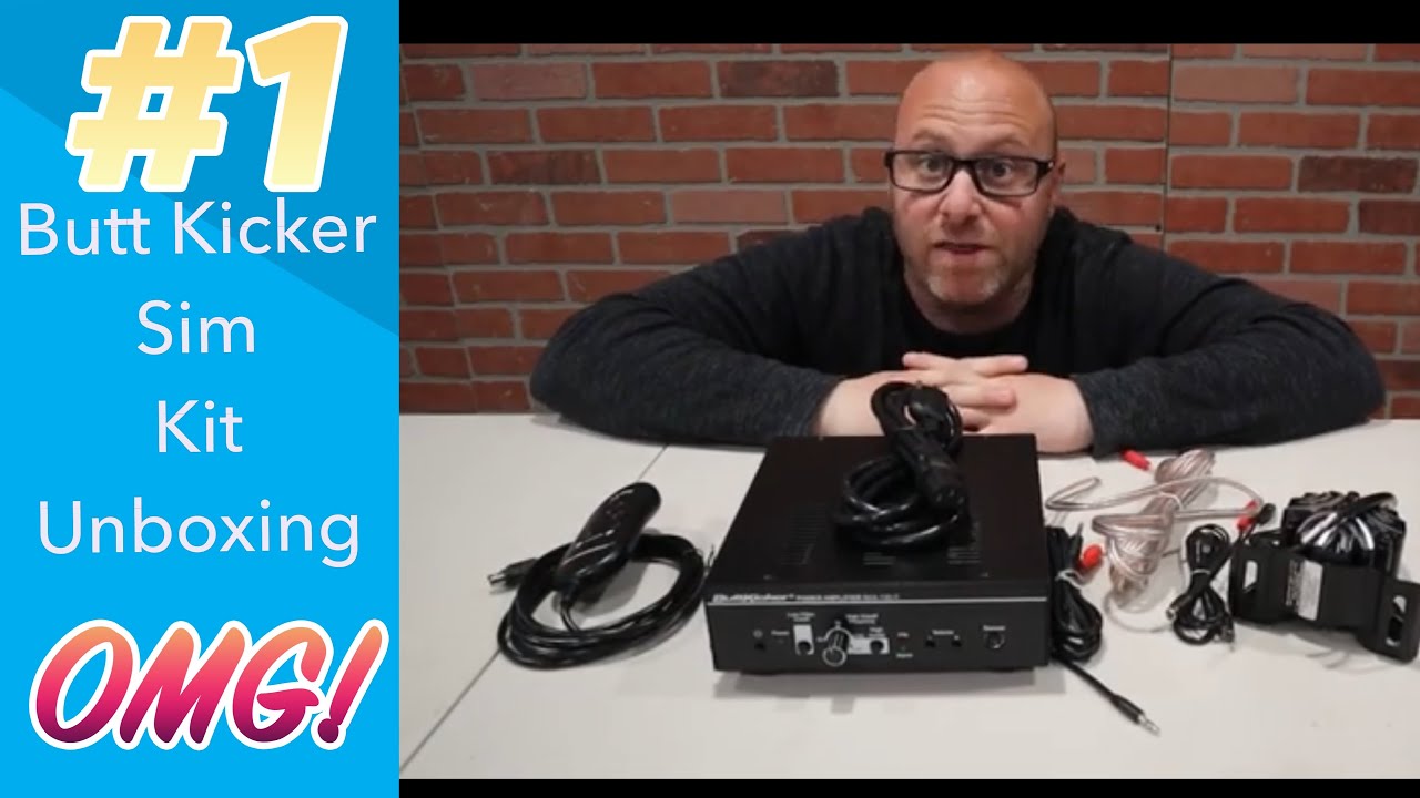 Buttkicker Simulation Kit - Unboxing and wire Setup - YouTube