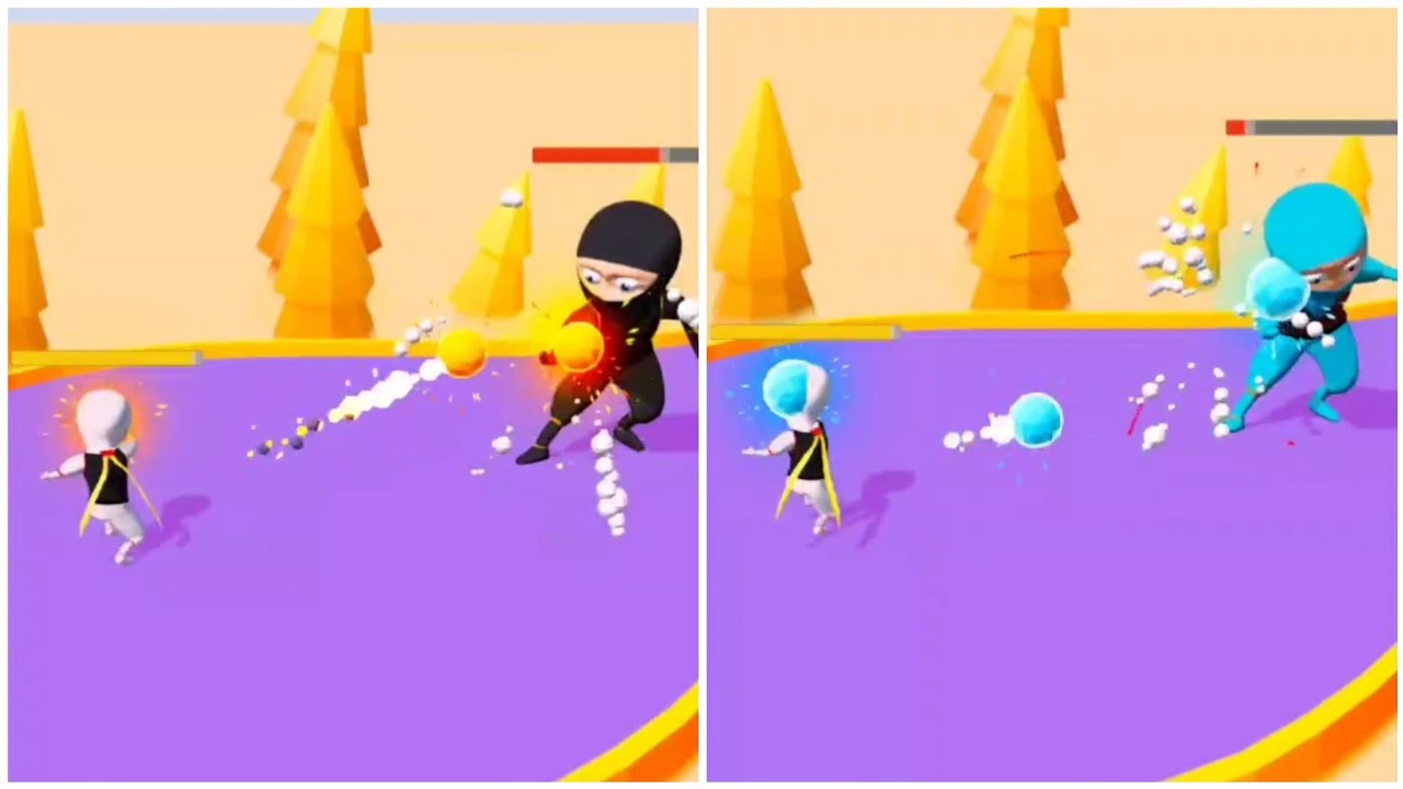 Ninja Fight Run Gameplay 🥷🥷 🌈💞All Levels Gameplay Android, ios - YouTube