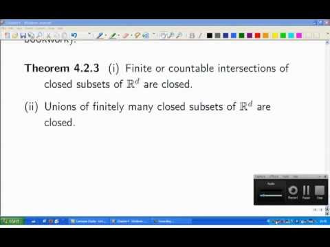 Lecture 8a: Math. Analysis - Closed sets - YouTube
