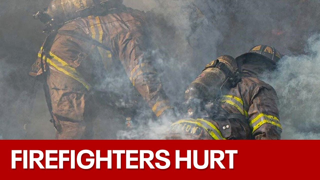 Fort Worth firefighters hurt in house fire - YouTube