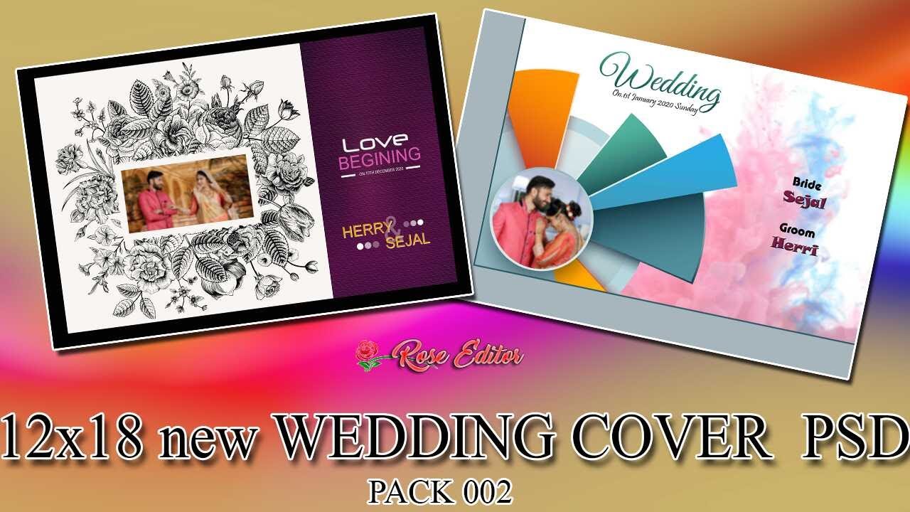 12x18 Wedding COVER PSD Pack 002 - YouTube
