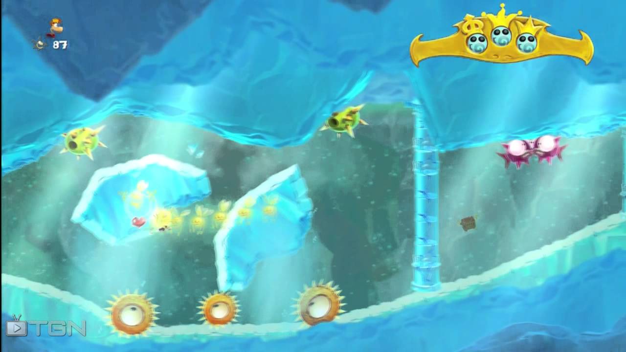 Rayman Legends - Ice Fishing Folly - All Teensies - YouTube