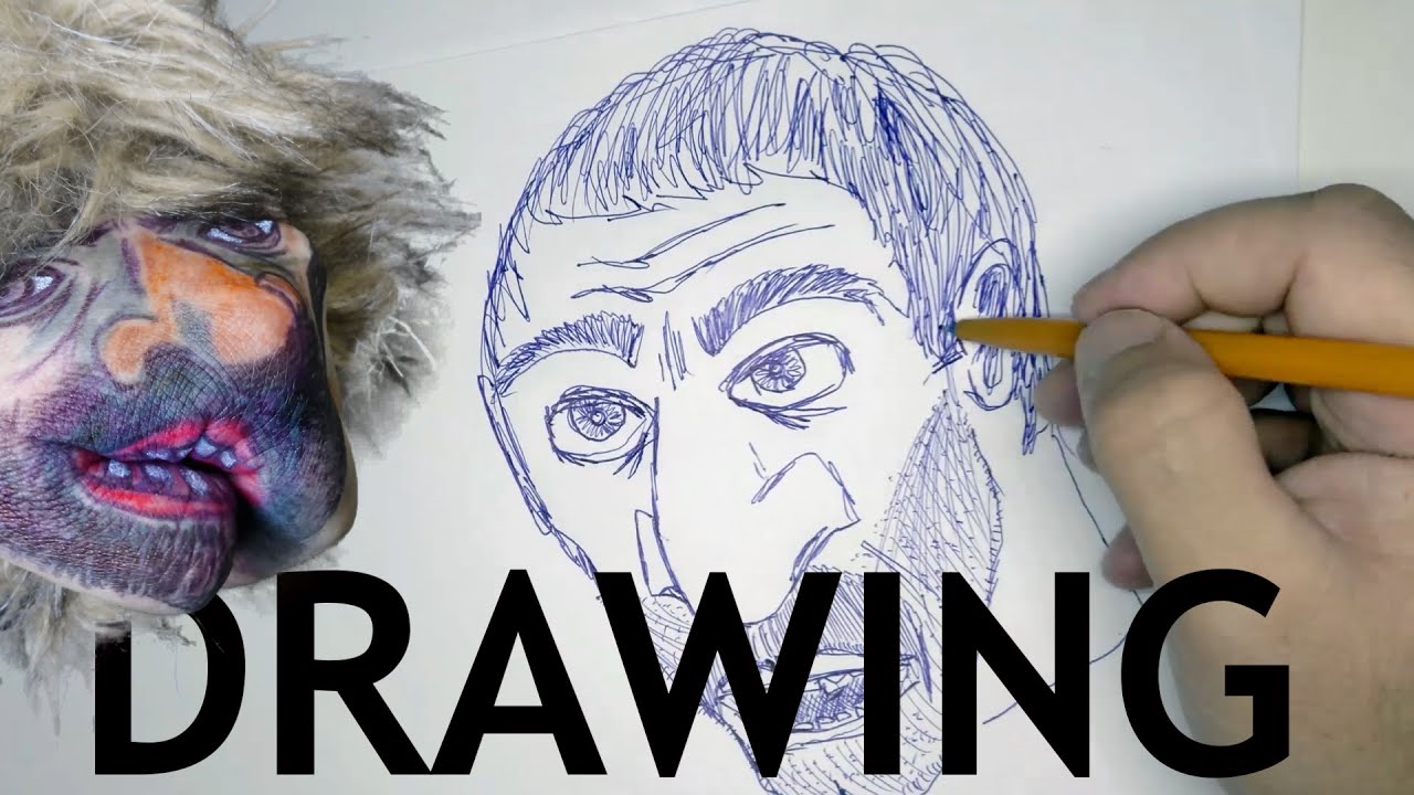 DRAWING OF A CRAZY \\ Pencil drawing. - YouTube