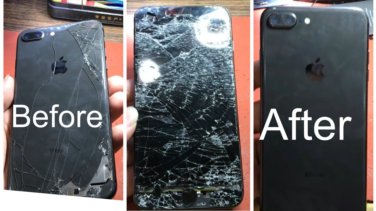 Iphone 8 plus fully broken 😞 | restoration | - YouTube
