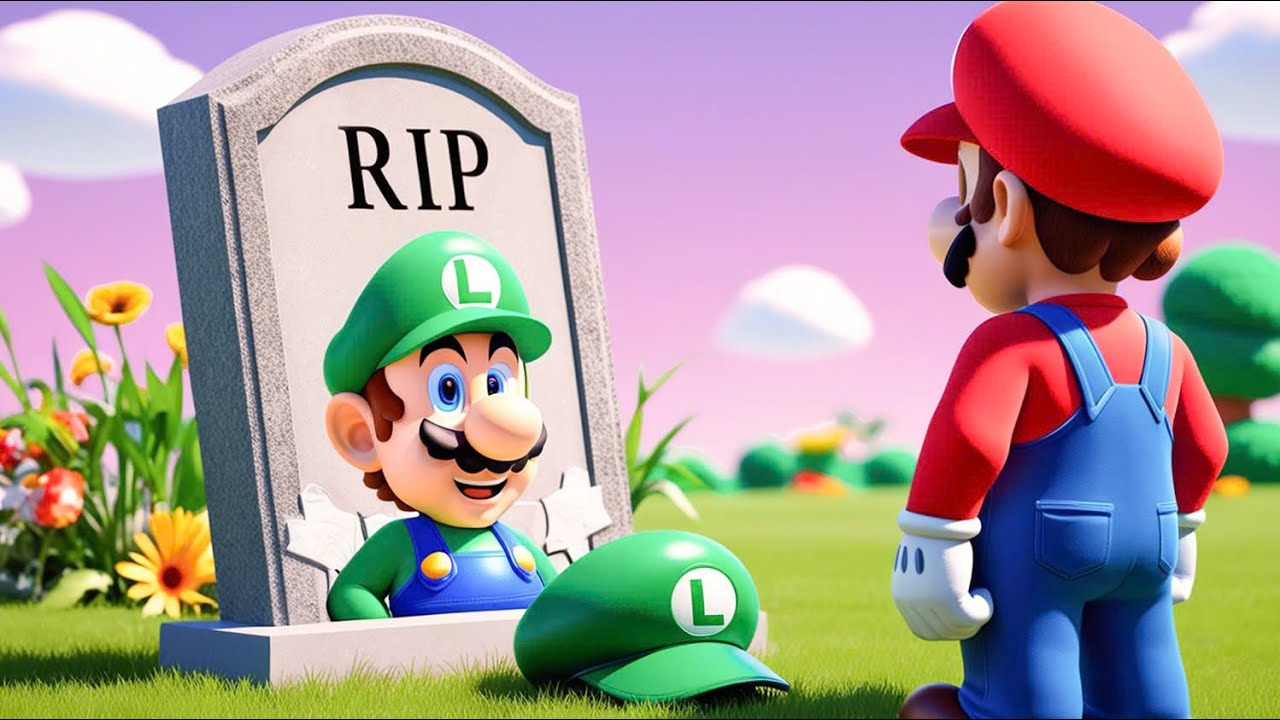 Mario Says Goodbye To Luigi - Lego Mario enter the Nintendo Switch to ...