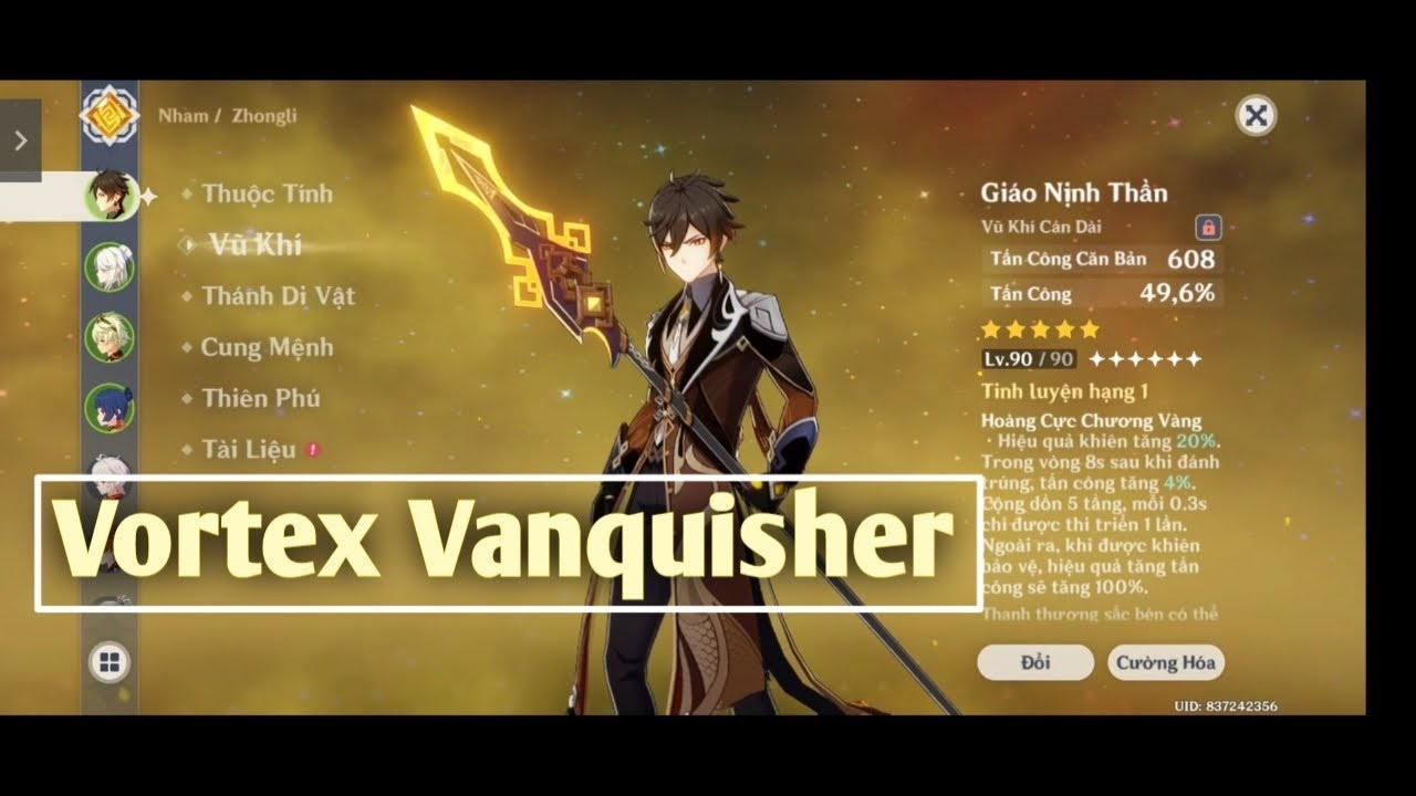 (NUKE) Zhongli Vortex Vanquisher | Tôi và Giáo Nịnh Thần | No Food Buff ...