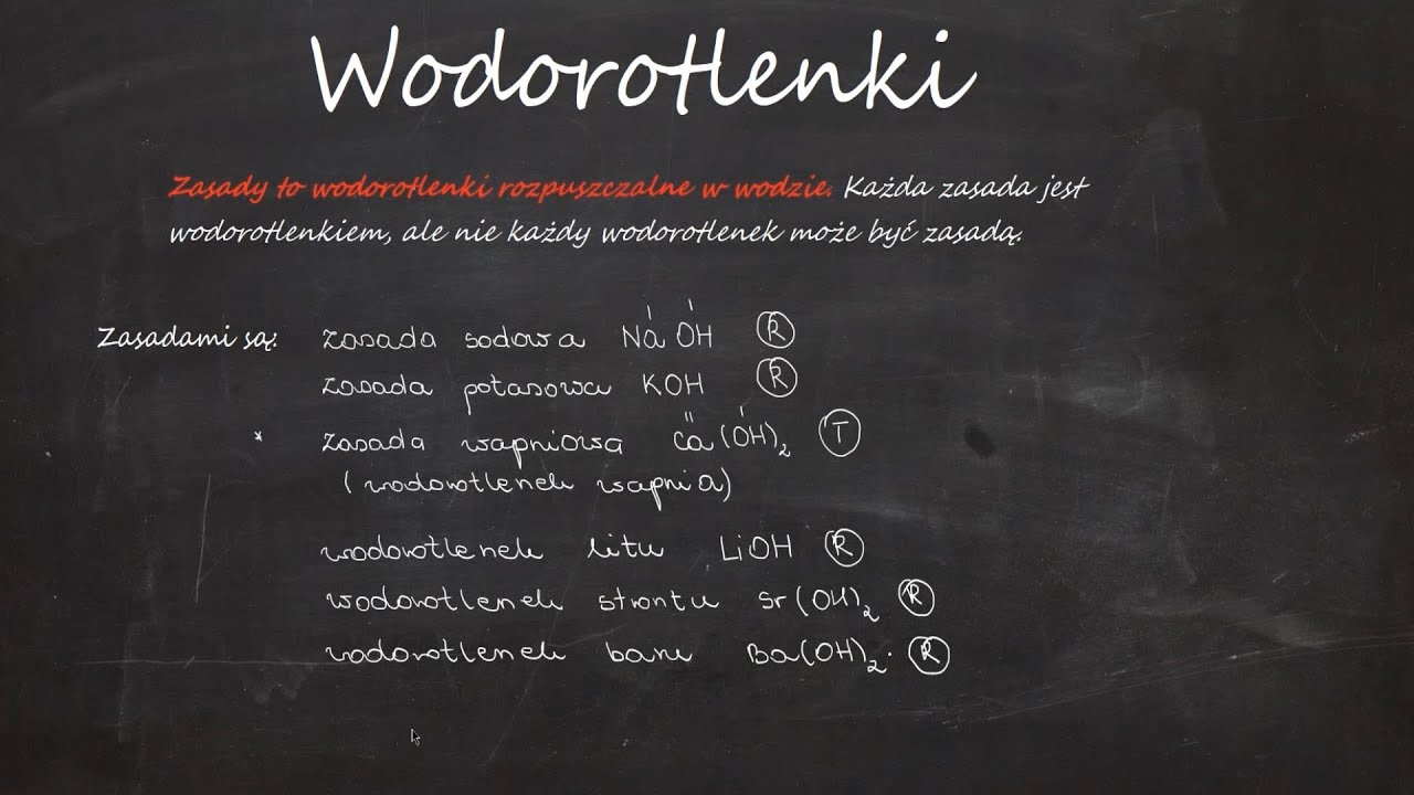 Wodorotlenki — wzory, nazwy, otrzymywanie i reakcje krok po kroku. Od ...