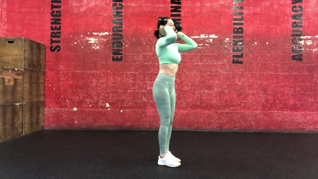 Dumbbell front rack alternating reverse lunge - YouTube