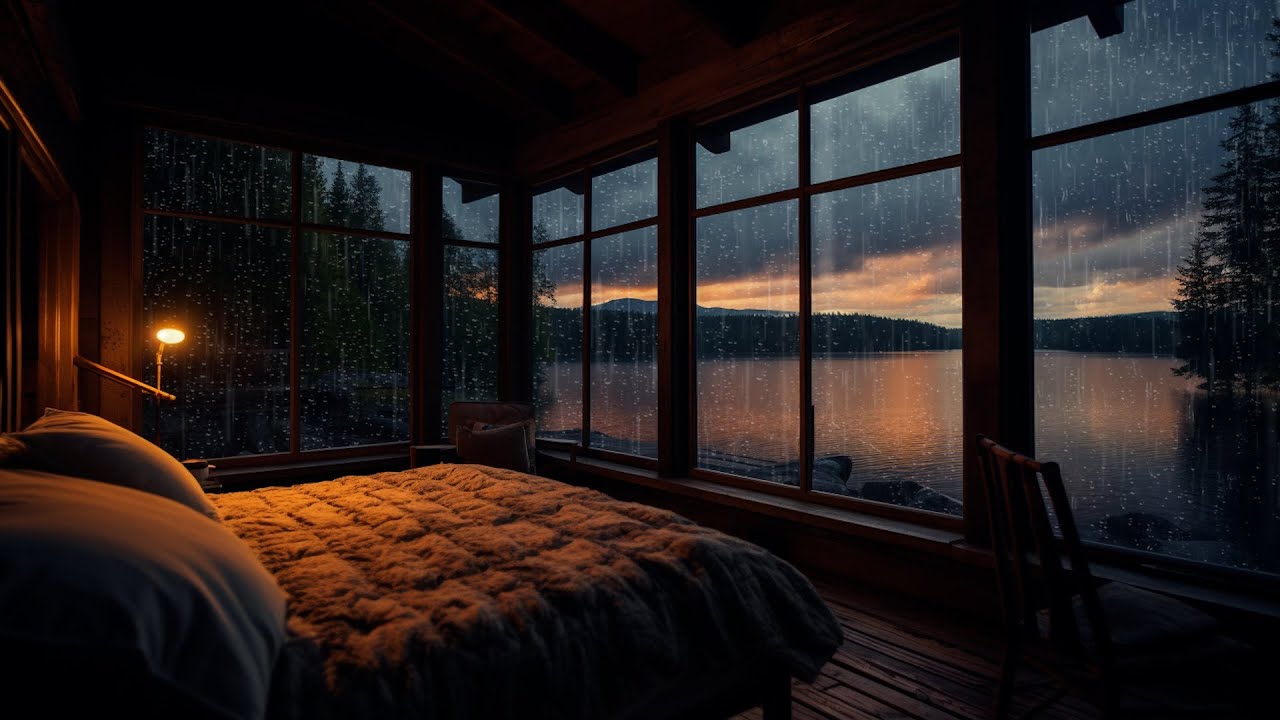 Pristine Lake Rain | Ambient Sounds For Relaxation And Focus | Calm ...