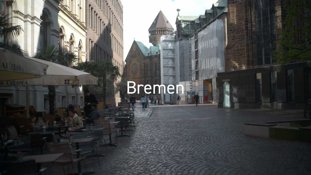 Walking around Bremen, Germany - 4K cinematic 20min - YouTube
