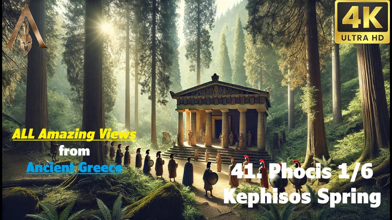 AMAZING UltraHD4k (41) Views Ancient Greece🤩🏛 Kephisos Spring🔥Phokis 1/ ...