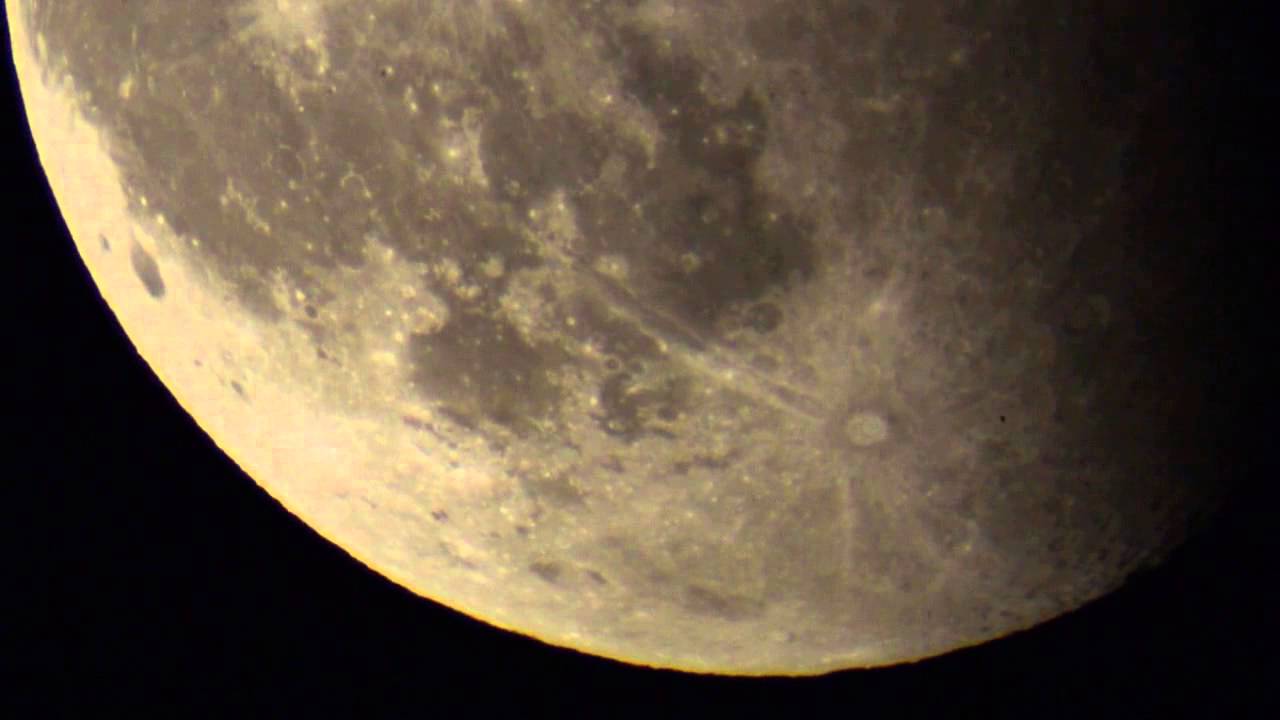 luna vista al telescopio - YouTube