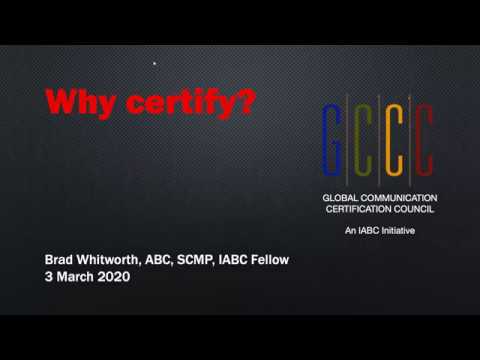 Professional GCCC certification: Why certify? - YouTube