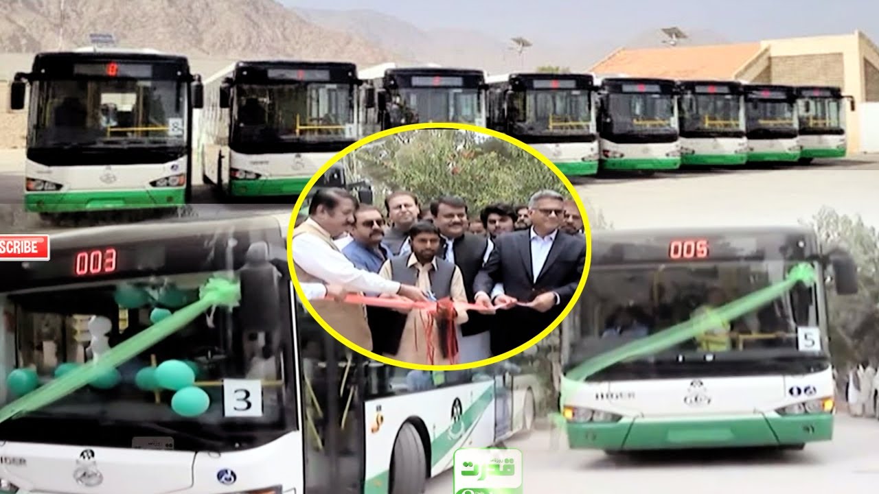 Inauguration of the first public transport project in Quetta ...