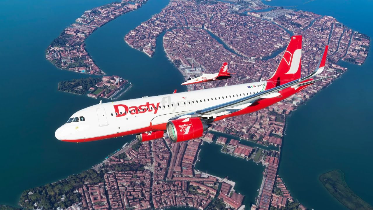 DastyFlysim aircraft over Venice, Italy. - YouTube