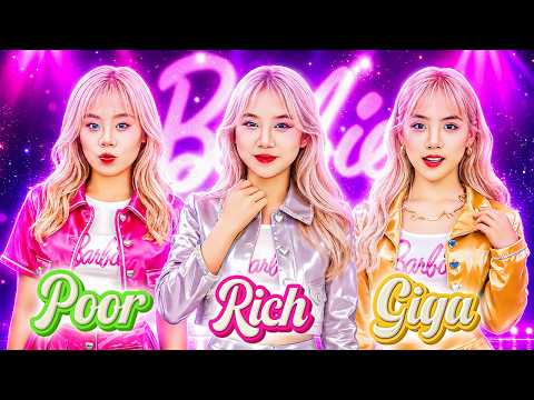 Rich Vs Poor Vs Giga Rich Girl At Barbie Fashion Contest!