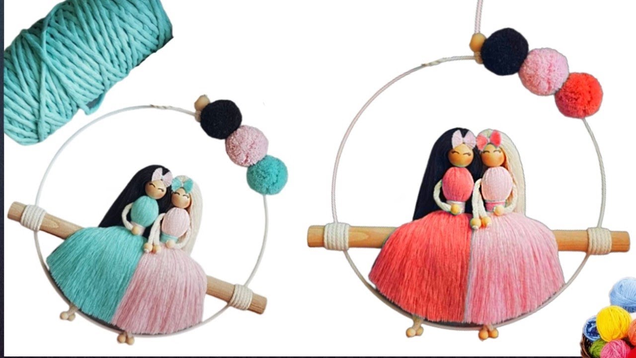 Diy Yarn Doll Making || Yarn Craft Ideas || Woolen Yarn doll making ...