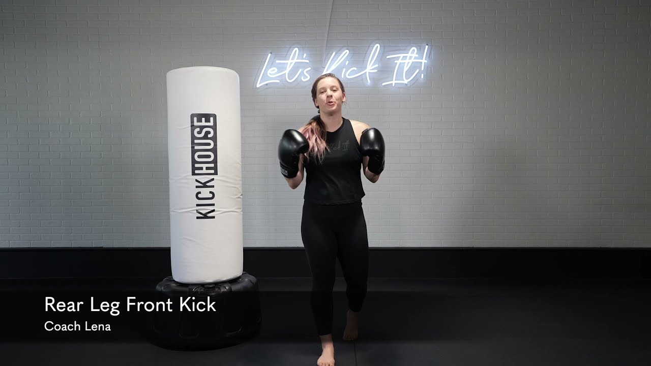 Kickboxing For Beginners | How To Throw A Rear Leg Front Kick - YouTube