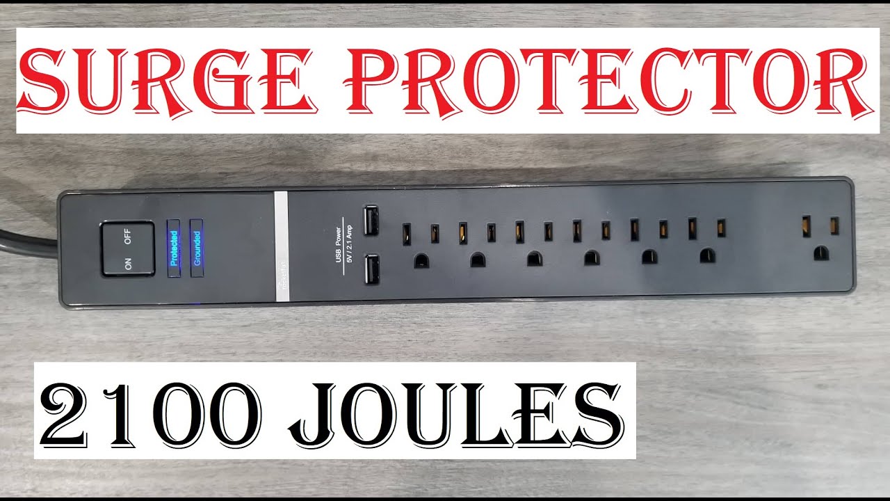 Surge Protector Power Strip 7-Outlet 2-USB Power Bar Rocketfish - GOOD ...