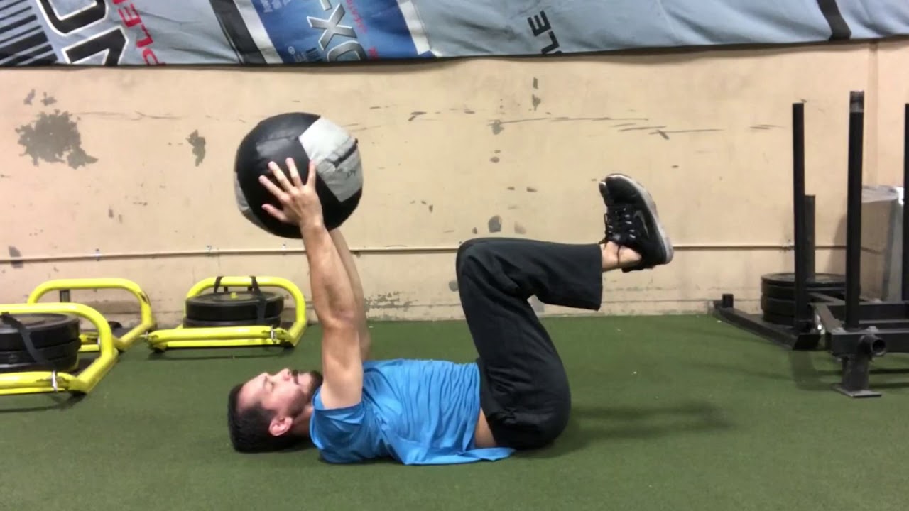 Weighted Dead Bug - 2-arm/1-leg - YouTube