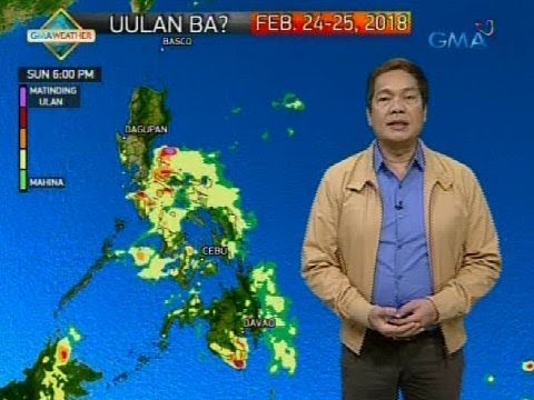 Weather update as of 6:00 a.m. (February 23, 2018)