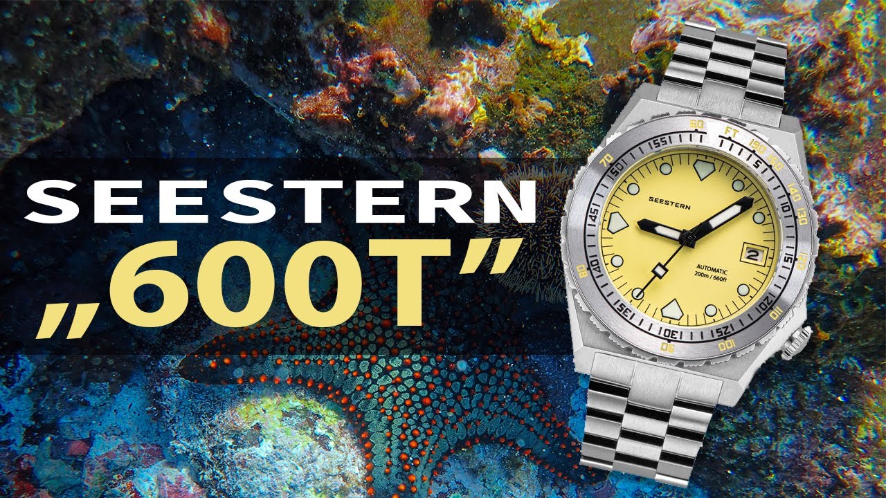 Tizedáron - Seestern "SUB 600T" búvár Doxa homage - YouTube