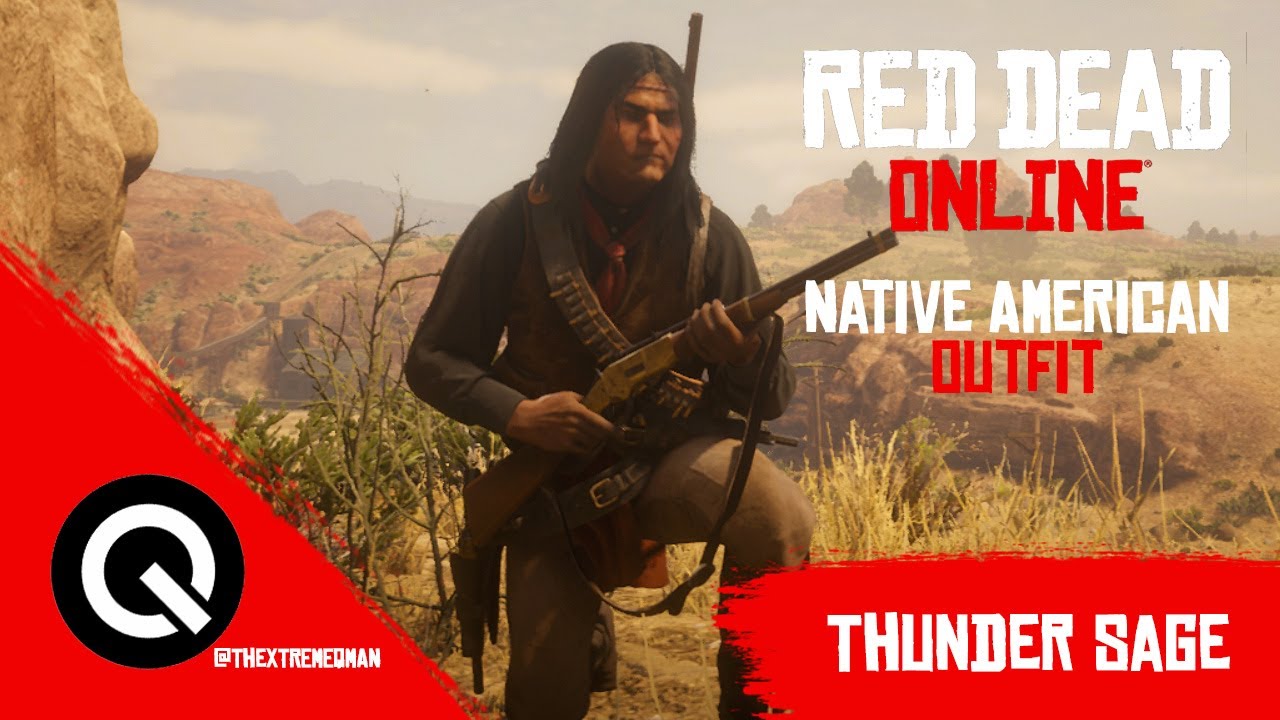Red Dead Online: Native American Outfit (Thunder Sage) - YouTube