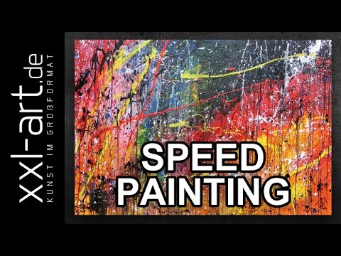 Abstract Speed Painting acrylic on canvas by Alexander Zerr #562 - YouTube