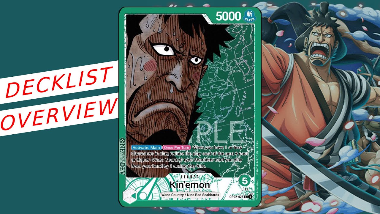 OP02 TOP DECK : la decklist Kin'emon - YouTube