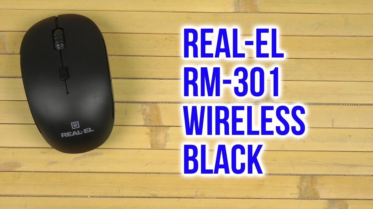 Распаковка Real-El RM-301 Wireless Black - YouTube