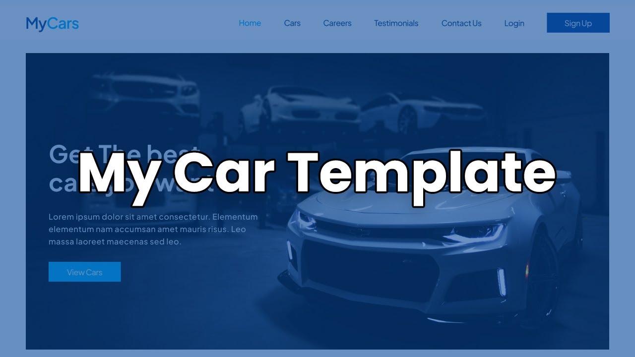 My Car Template - YouTube