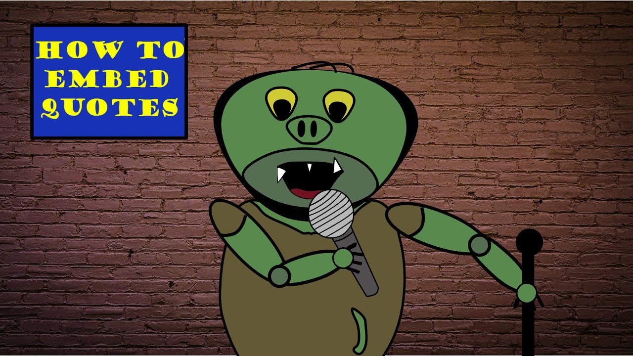 How to Embed Quotes in a Sentence - YouTube