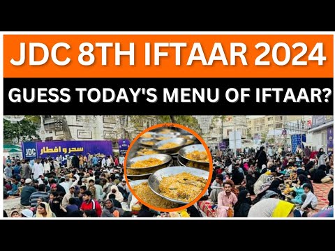 JDC 8TH Iftar 2024 | Biggest Iftar Drive of Pakistan's | JDC Foundation | Zafar Abbas | Iftar ...